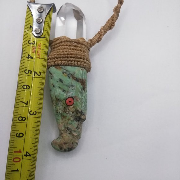 Jewelry | Mystical Necklace Woven In Macrame Thread And Natural Stone ...